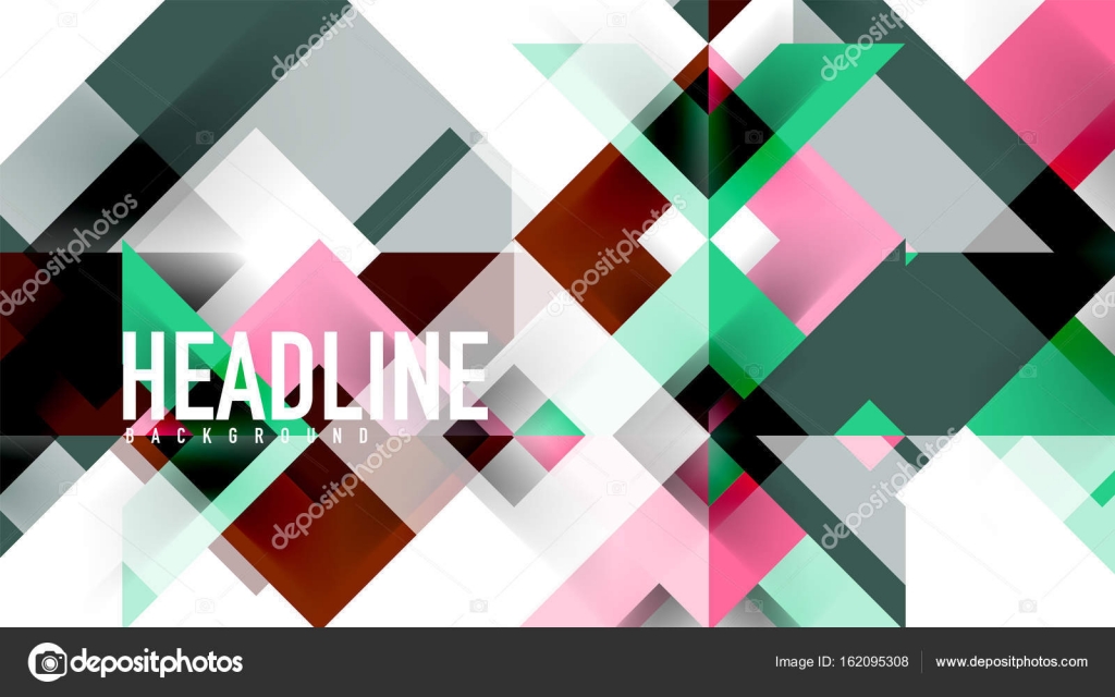 Business presentation geometric template Stock Vector by ©akomov 162095308