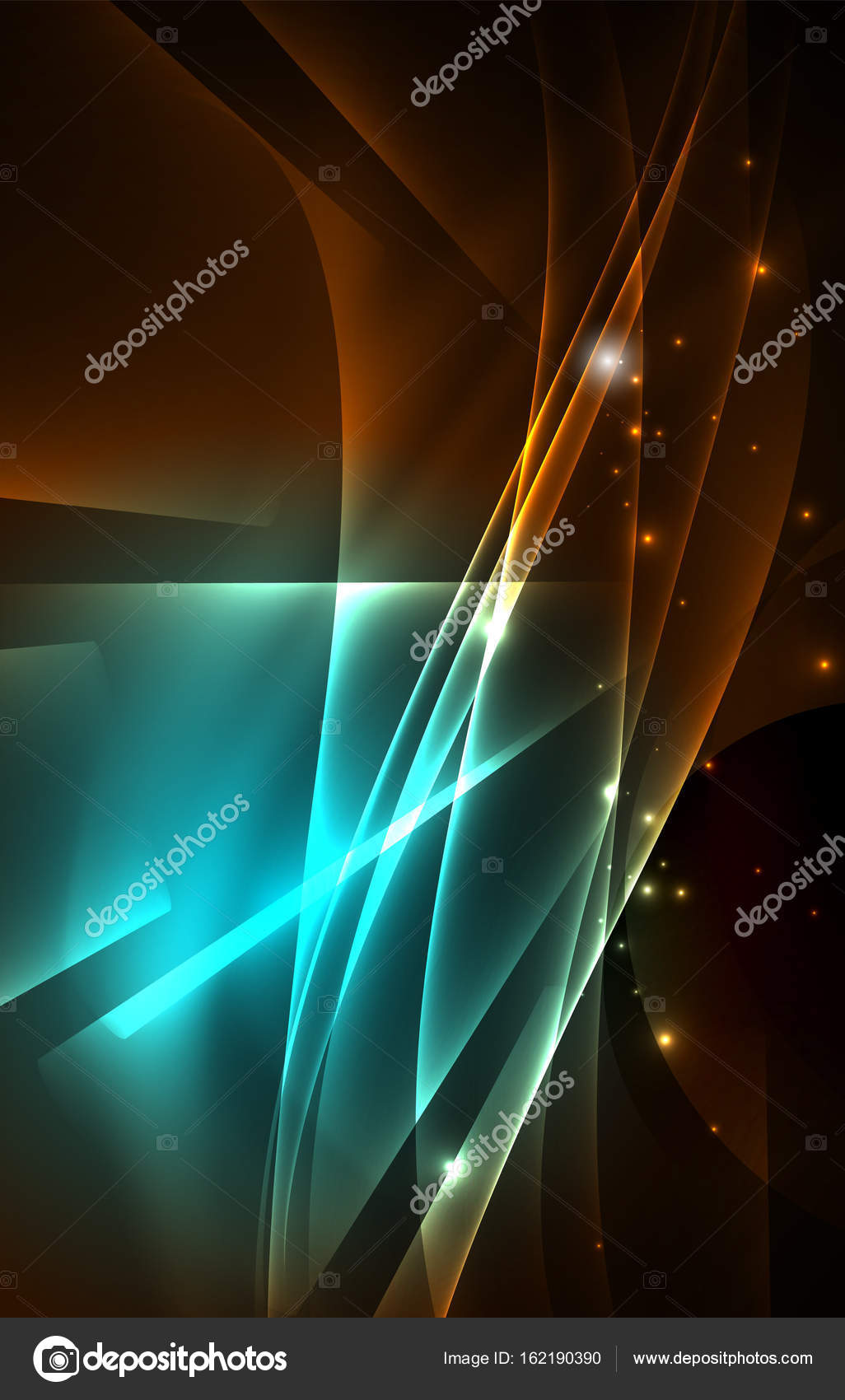 Vector polar lights concept background Stock Vector by ©akomov 162190390
