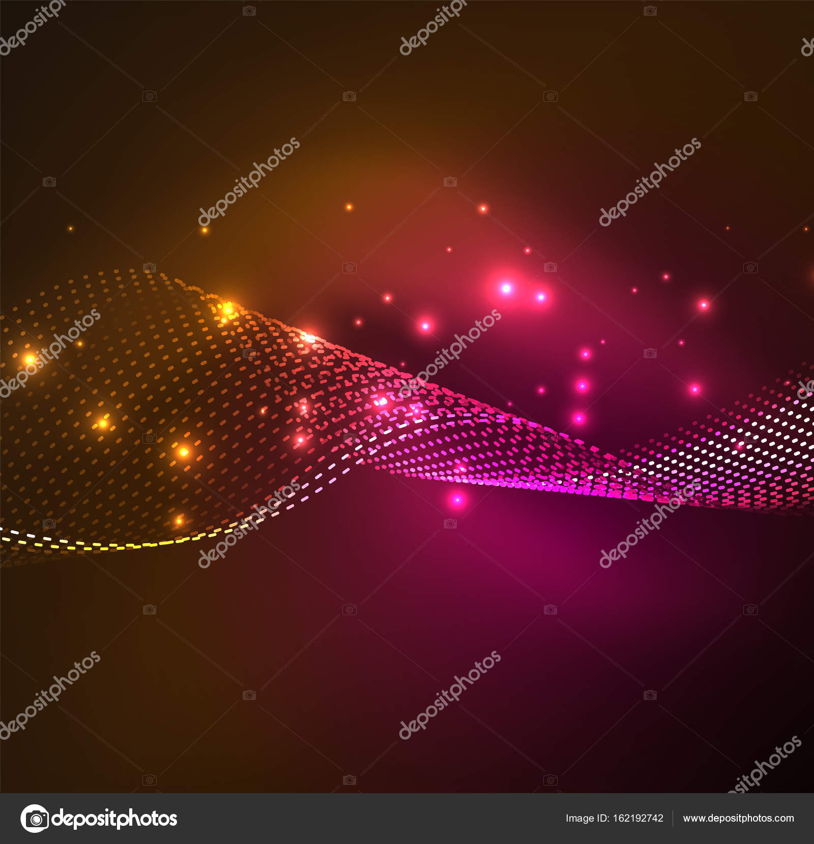 Vector wave particles background Stock Vector Image by ©akomov #162192742