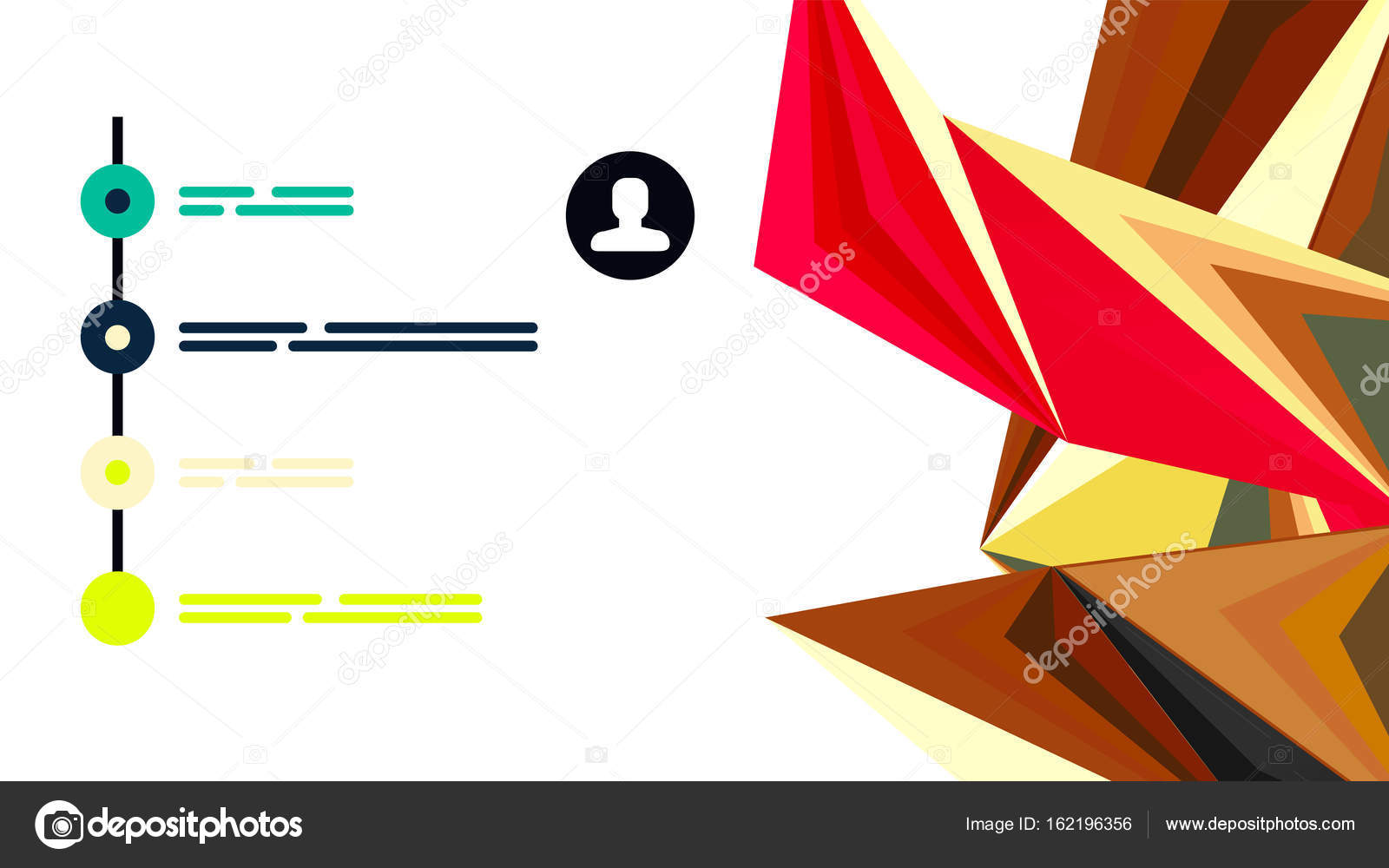 Modern triangle presentation template Stock Vector by ©akomov 162196356