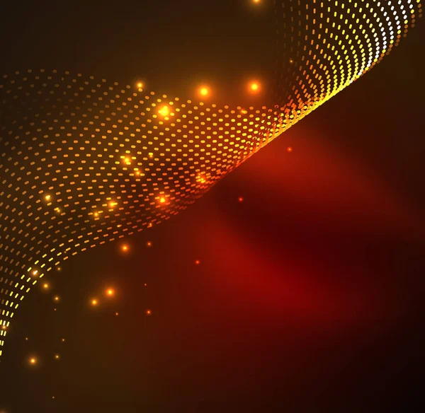 Vector wave particles background - Stock Image - Everypixel