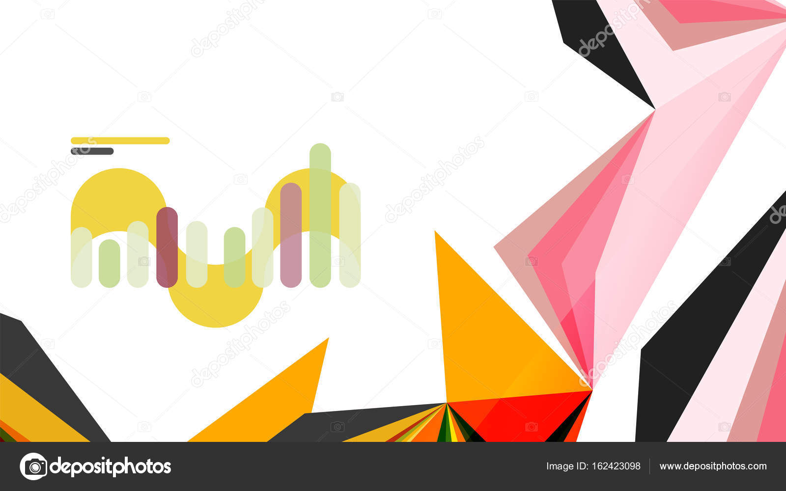 Modern triangle presentation template Stock Vector by ©akomov 162423098