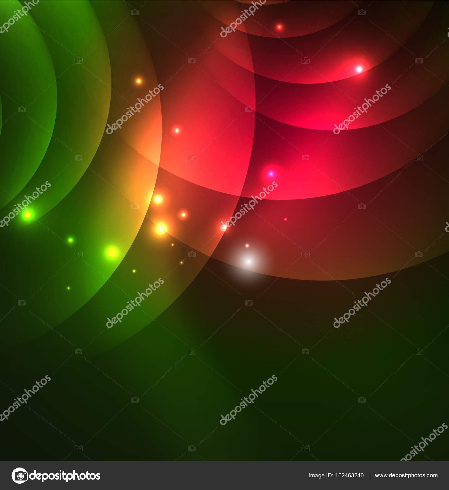 Glowing geometric shapes Stock Vector by ©akomov 162463240