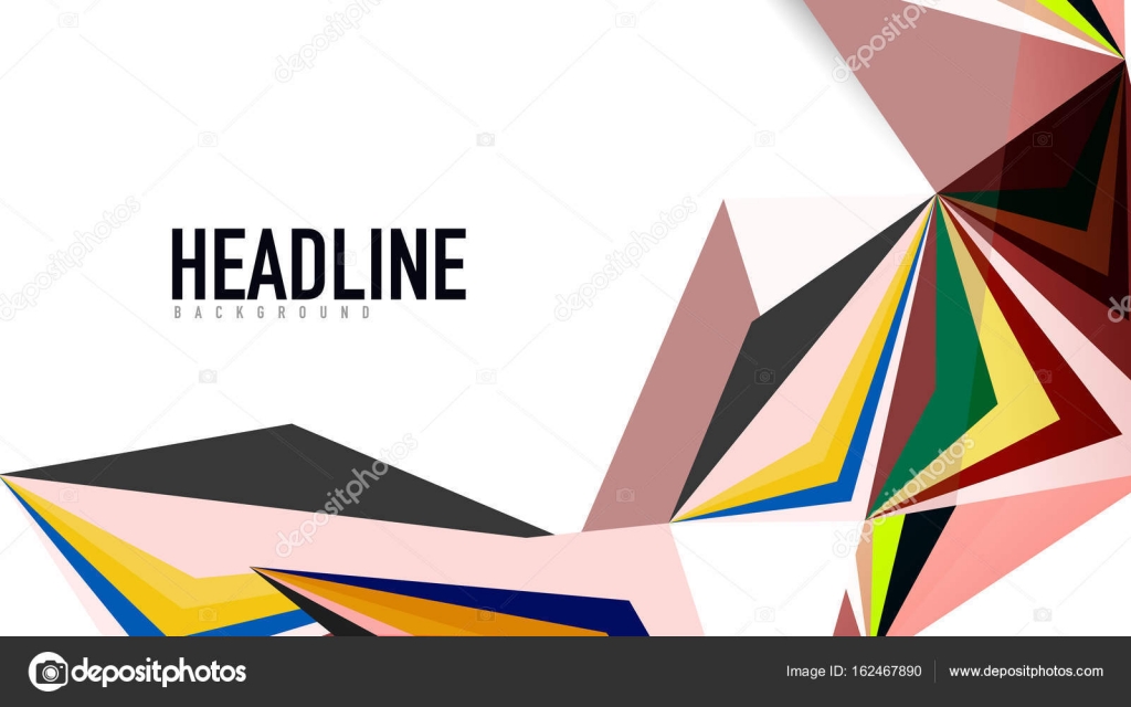 Modern triangle presentation template Stock Vector by ©akomov 162467890