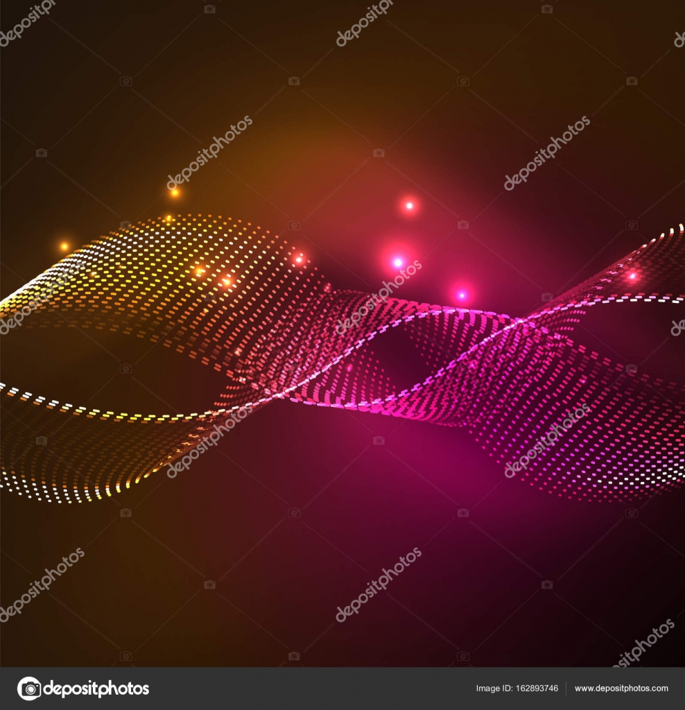 Vector wave particles background Stock Vector Image by ©akomov #162893746