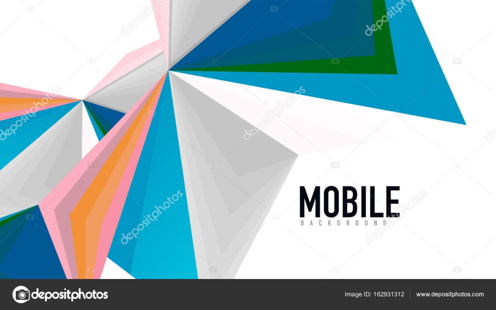 Modern triangle presentation template Stock Vector by ©akomov 162931312
