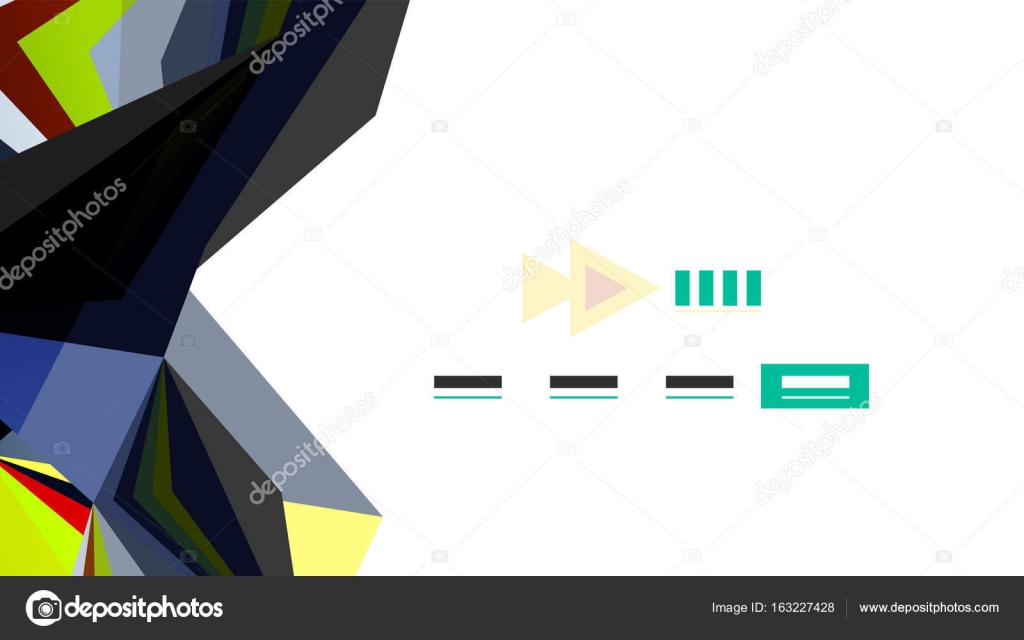 Modern triangle presentation template Stock Vector by ©akomov 163227428