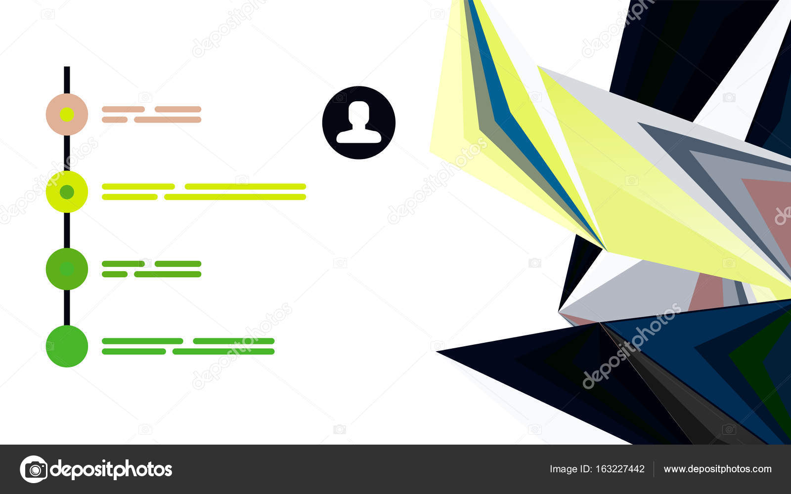 Modern triangle presentation template Stock Vector by ©akomov 163227442