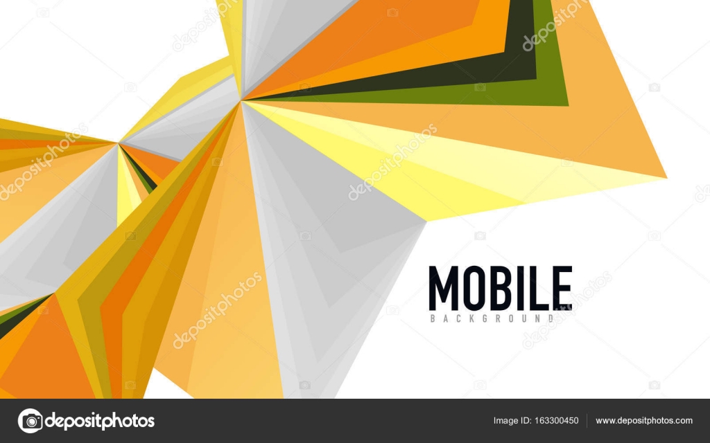 Modern triangle presentation template Stock Vector by ©akomov 163300450