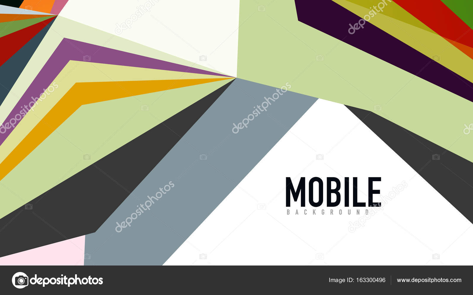 Modern triangle presentation template Stock Vector by ©akomov 163300496