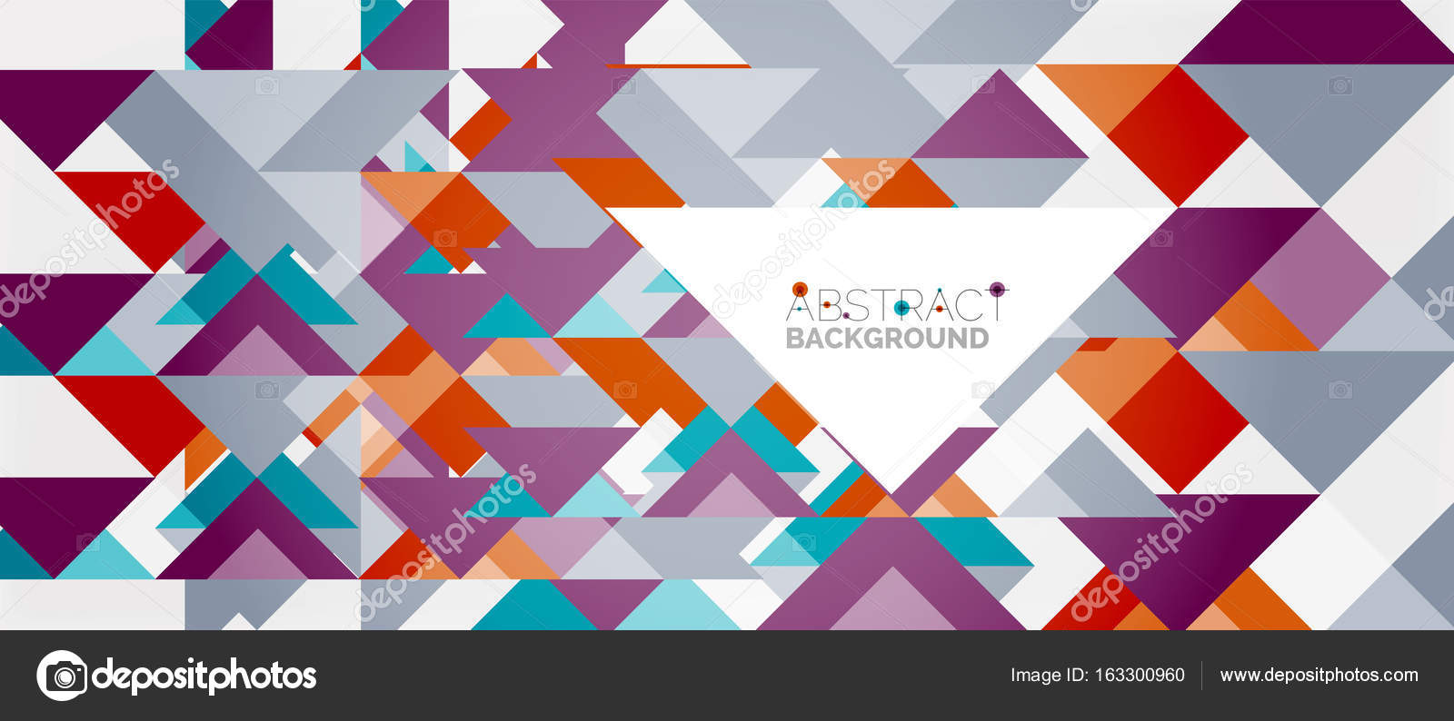 Triangle pattern design background Stock Vector by ©akomov 163300960
