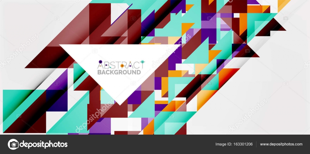Triangle pattern design background Stock Vector by ©akomov 163301206