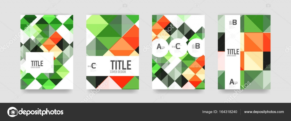 Conjunto de fondo de cubierta de folleto, plantilla a4 Vector de stock #164318240 de ©akomov