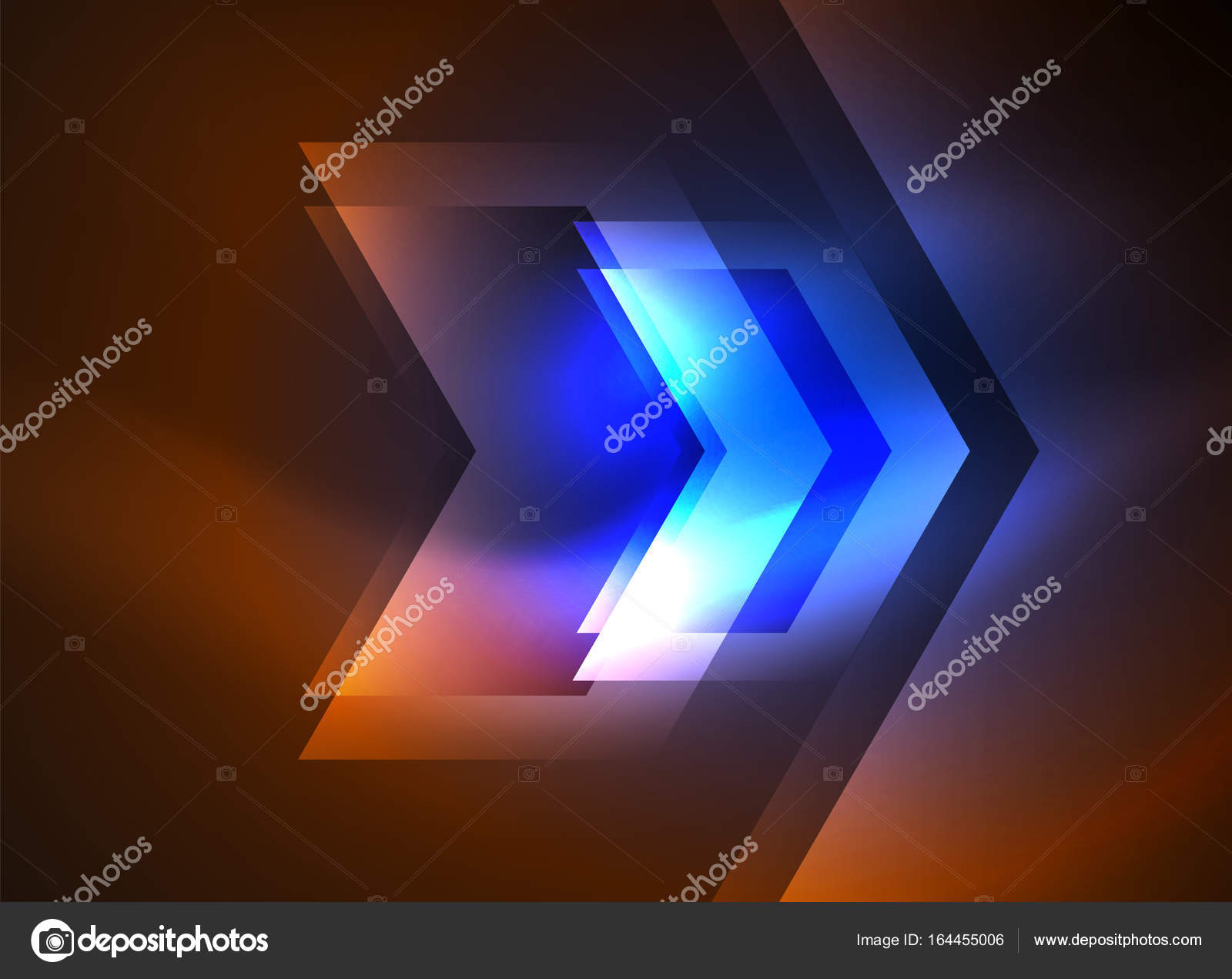 Digital technology glowing arrows Stock Vector Image by ©akomov #164455006
