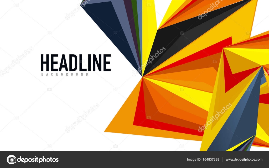Modern triangle presentation template Stock Vector by ©akomov 164837388