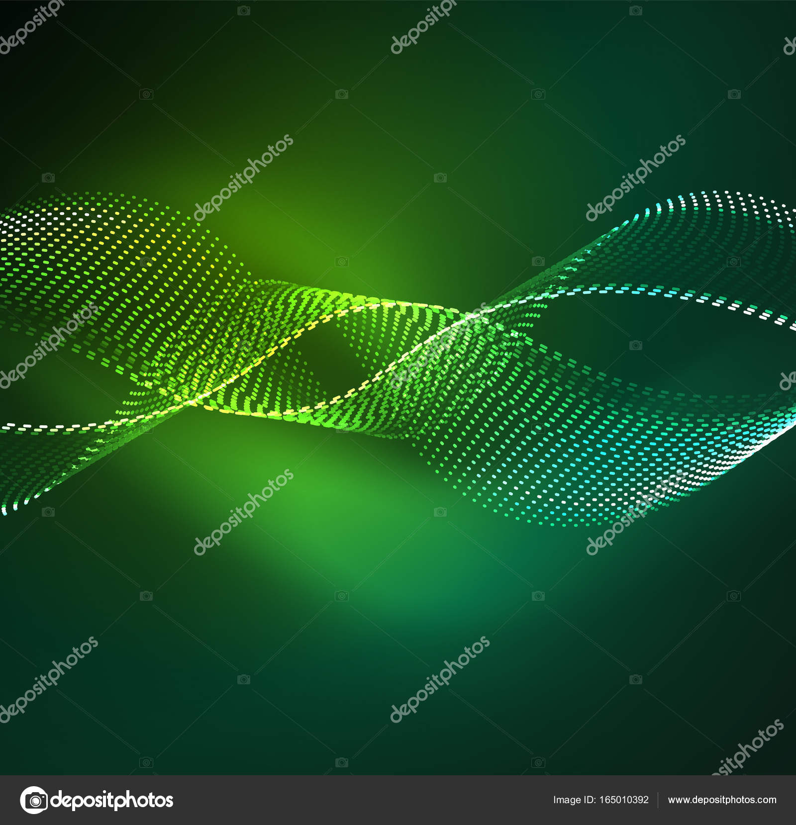 Vector wave particles background Stock Vector Image by ©akomov #165010392