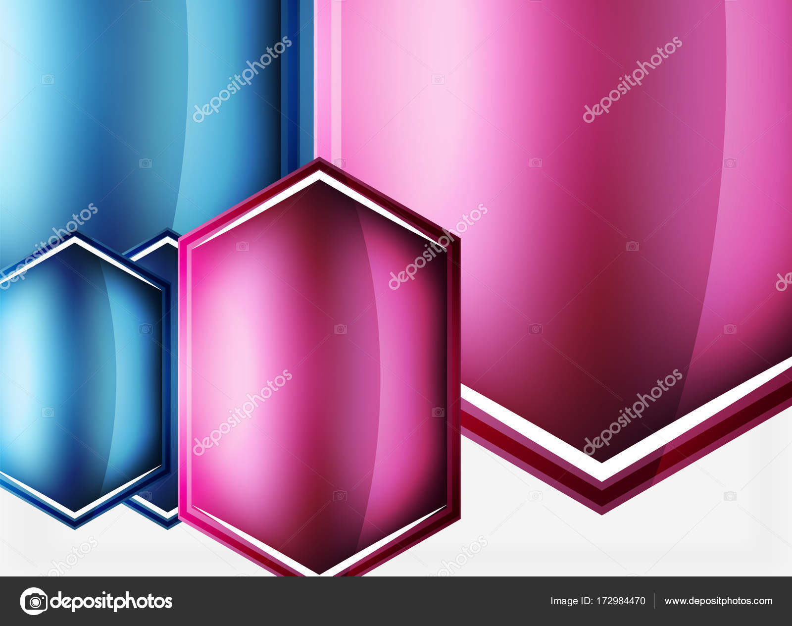 Glossy glass shapes abstract background Stock Vector Image by ©akomov ...