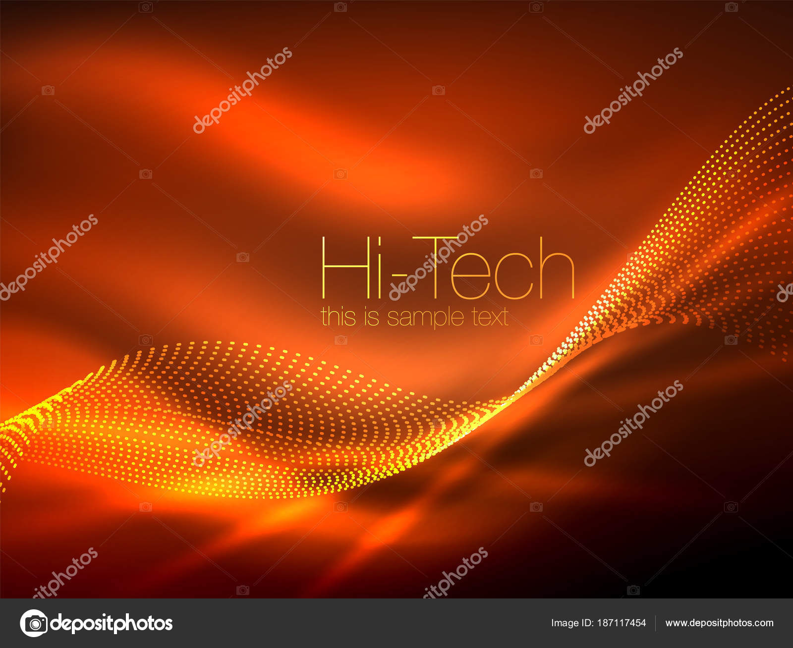 Neon smoke waves Stock Vector Image by ©akomov #187117454
