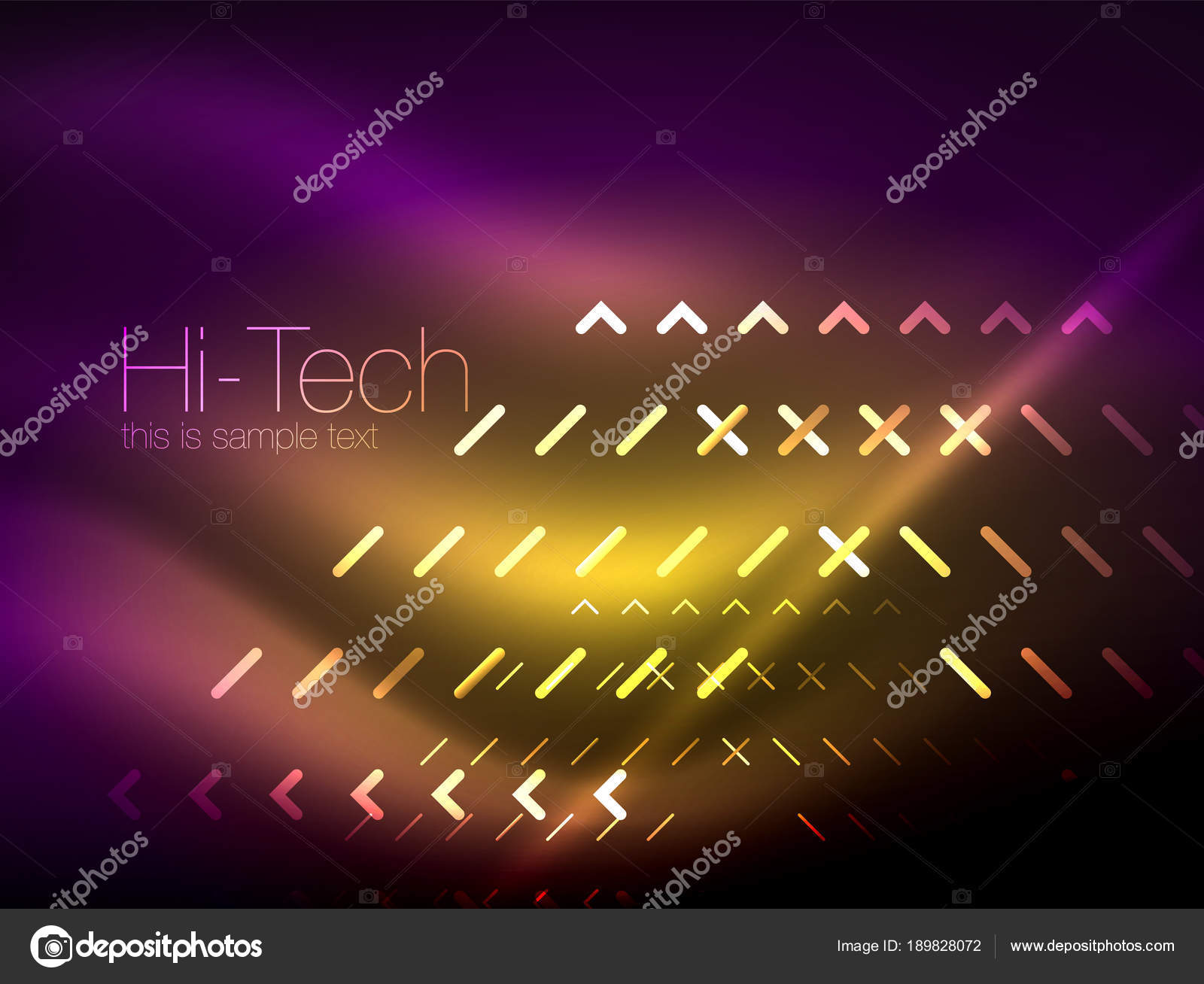 Futuristic neon lights on dark background, digital abstract techno backgrounds Stock Vector by ...
