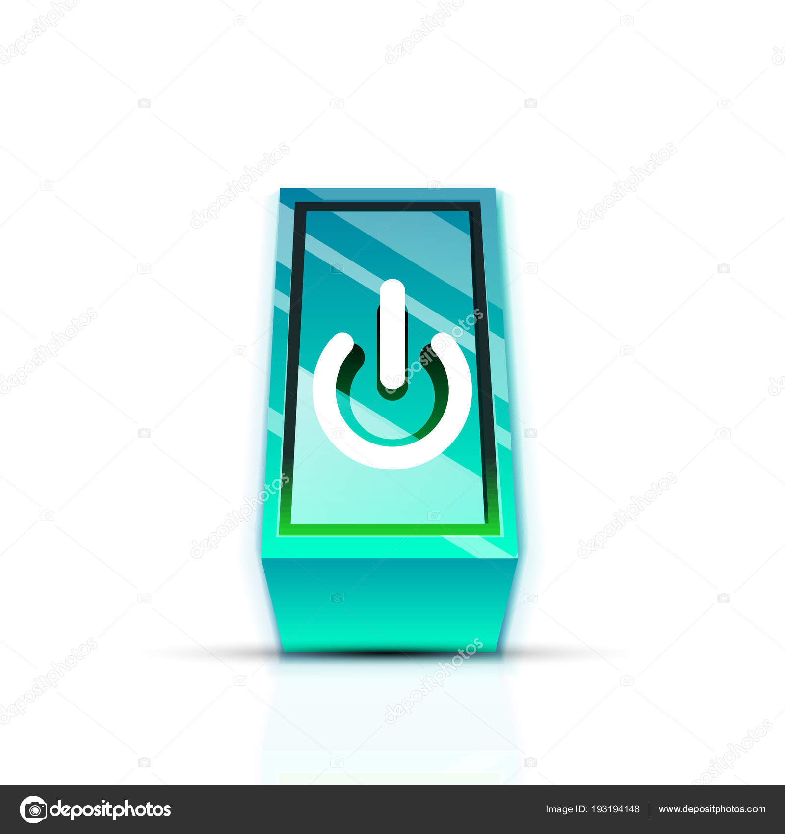 Power-Taste-Symbol, Startsymbol, Web-Design-ui oder Anwendungsdesign ...