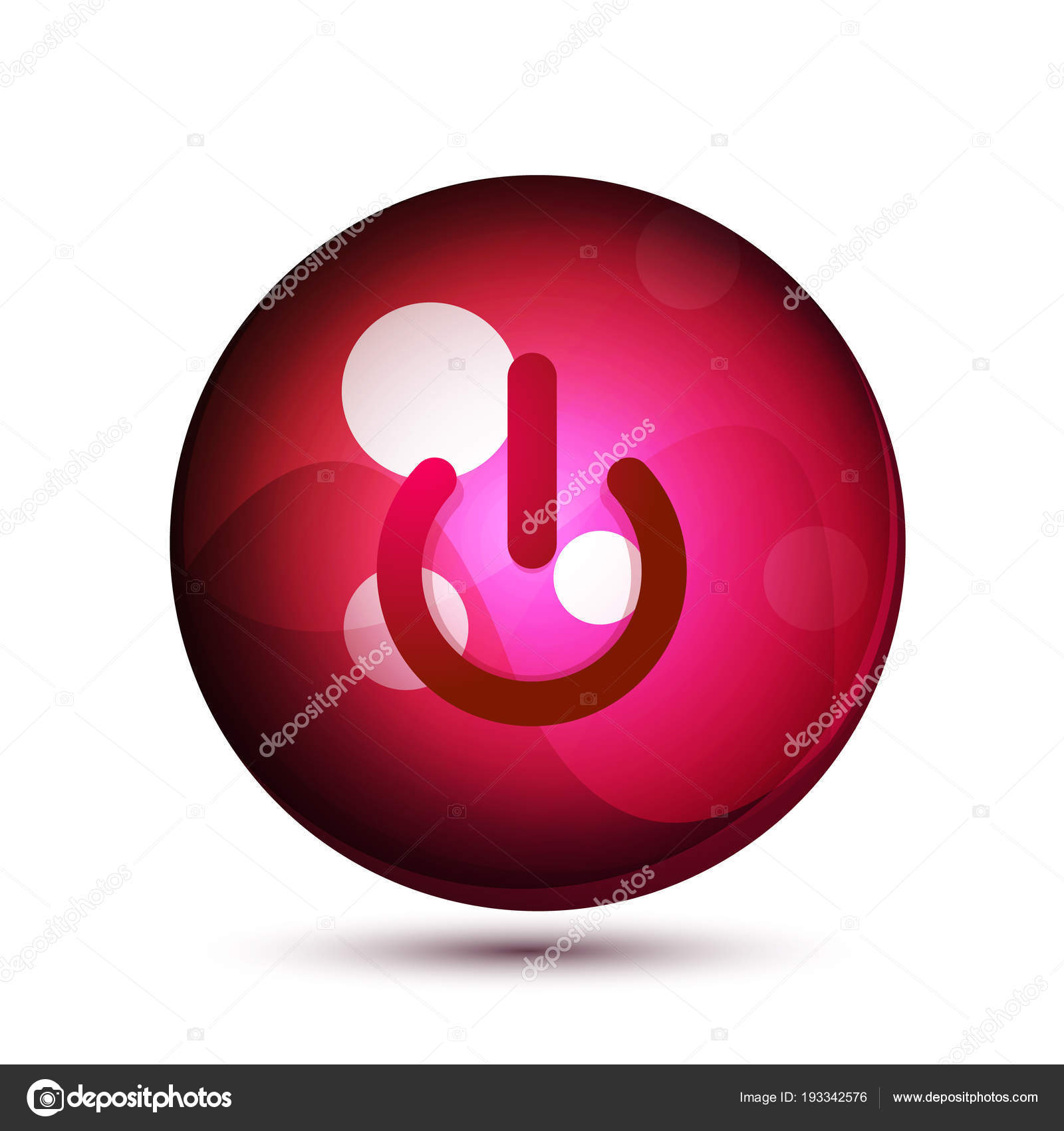 Power button icon, start symbol Stock Vector by ©akomov 193342576