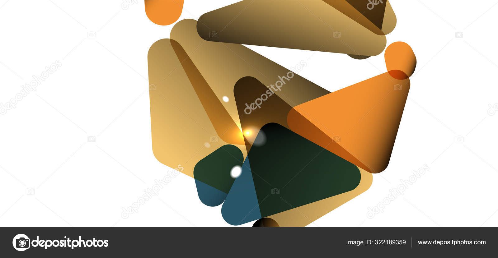 Vintage abstract template with triangle mosaic composition vecton white ...