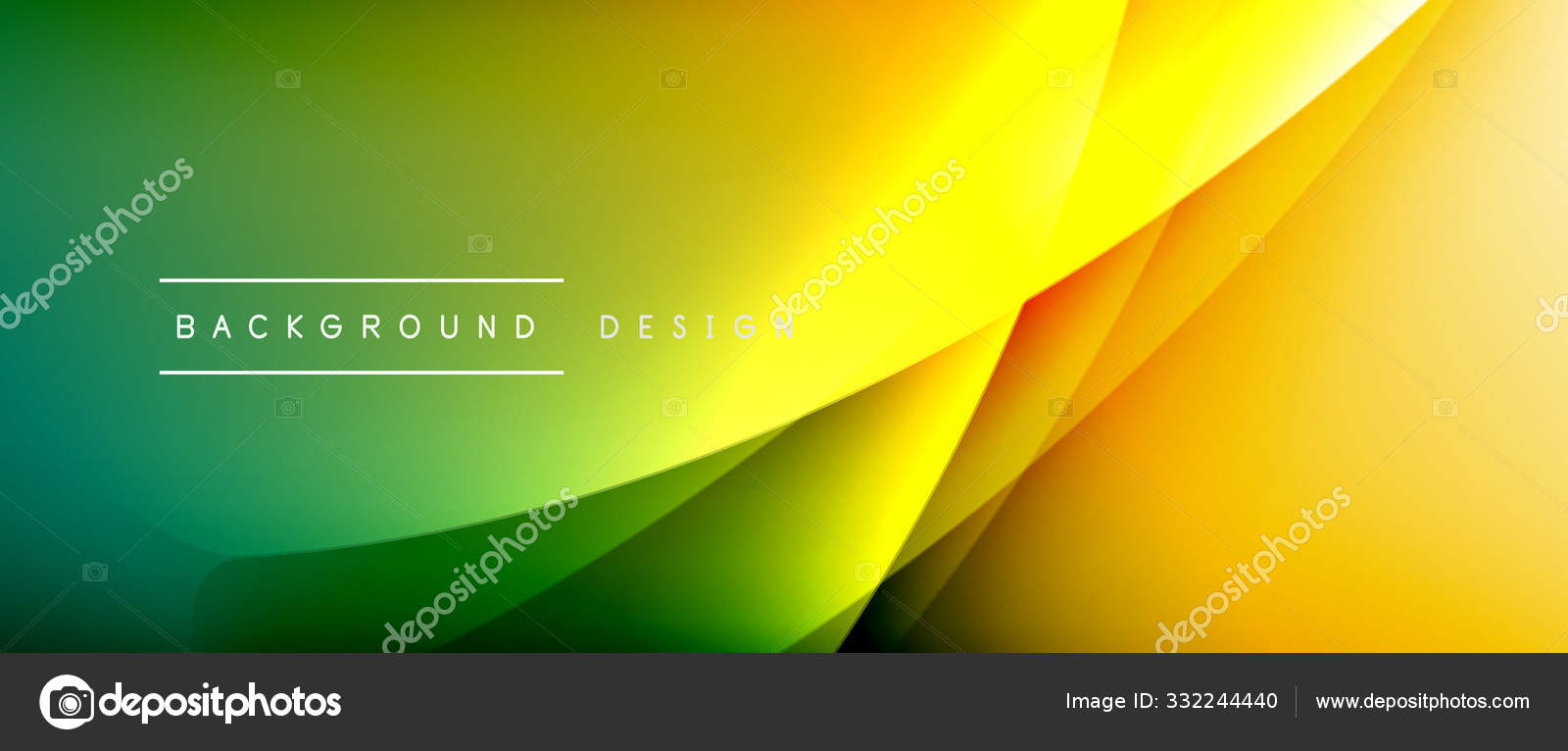 Wave liquid style lines with shadows and light on gradient background ...