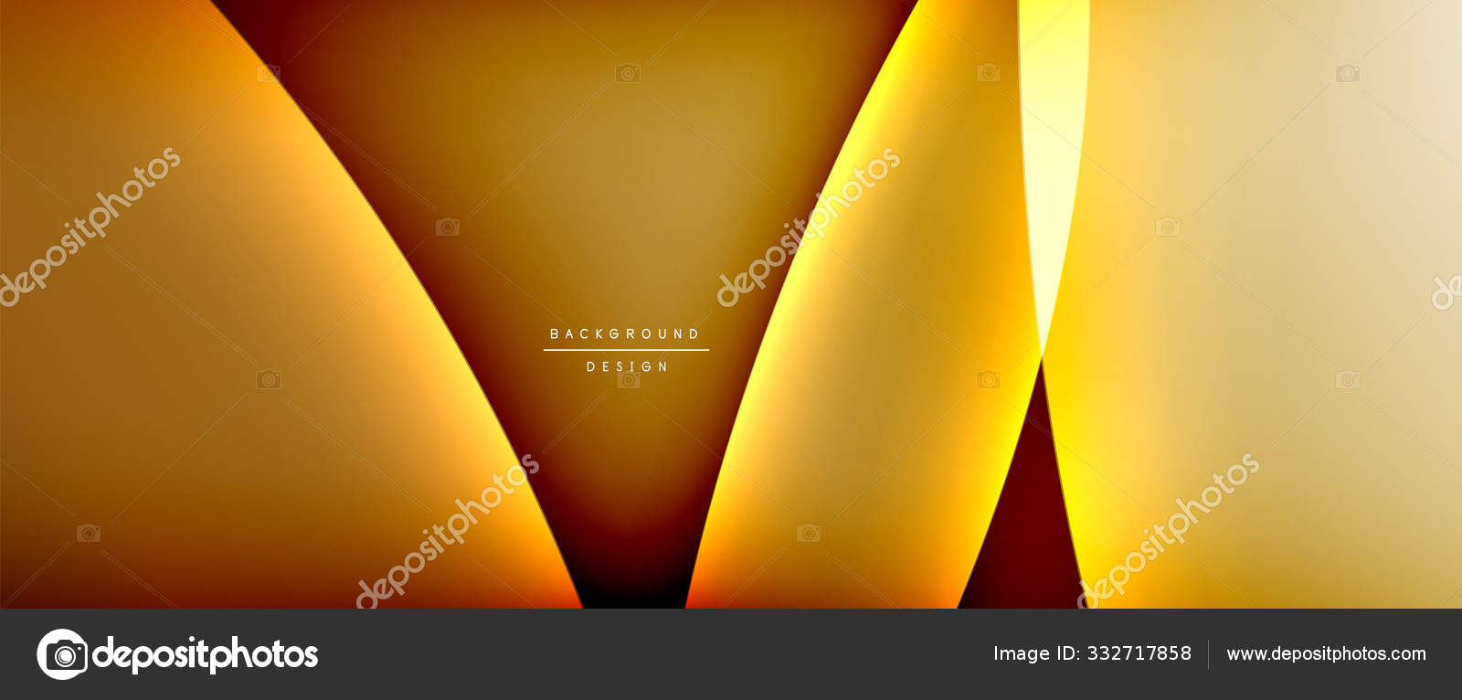 Wave liquid style lines with shadows and light on gradient background ...