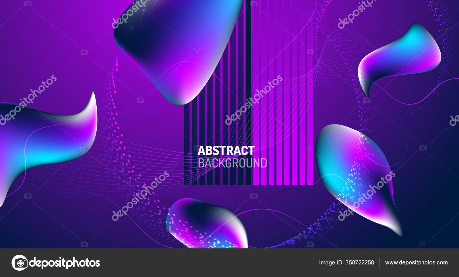 Fluid liquid color gradient background design. Vector illustration ...