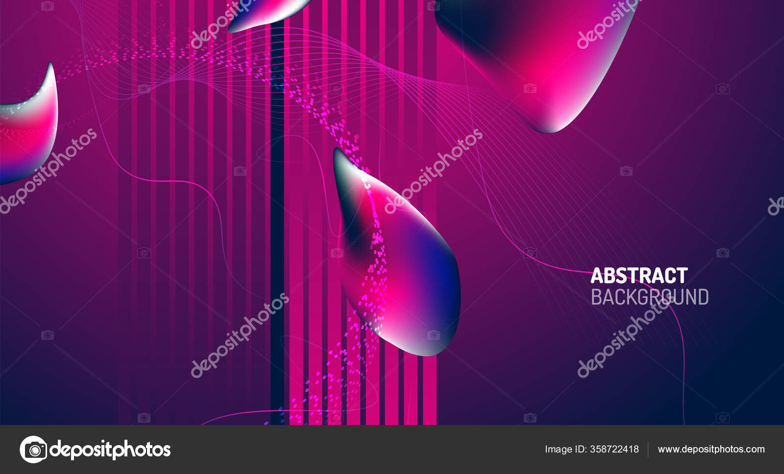 Fluid liquid color gradient background design. Vector illustration ...