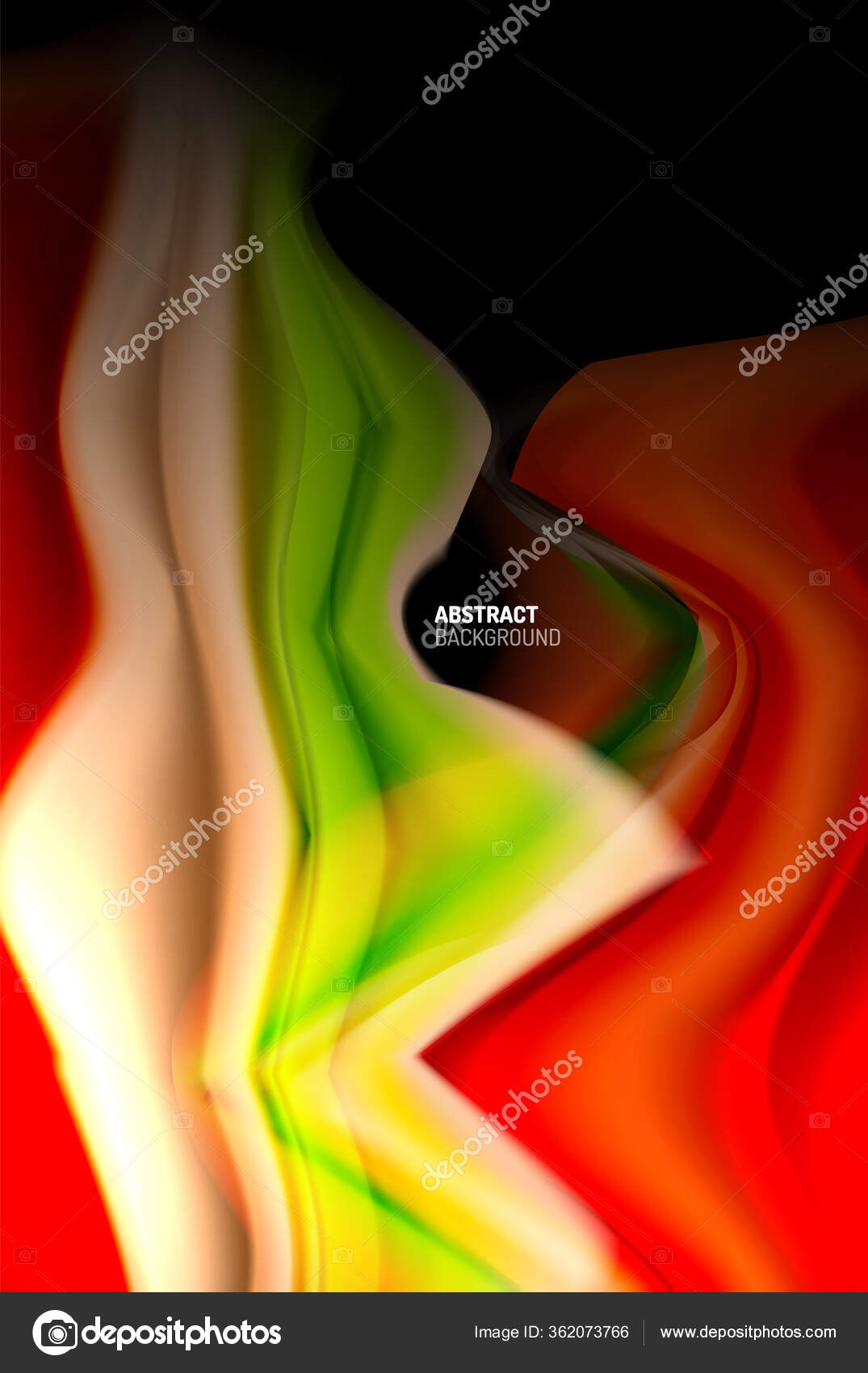 Liquid gradients abstract background, color wave pattern poster design ...