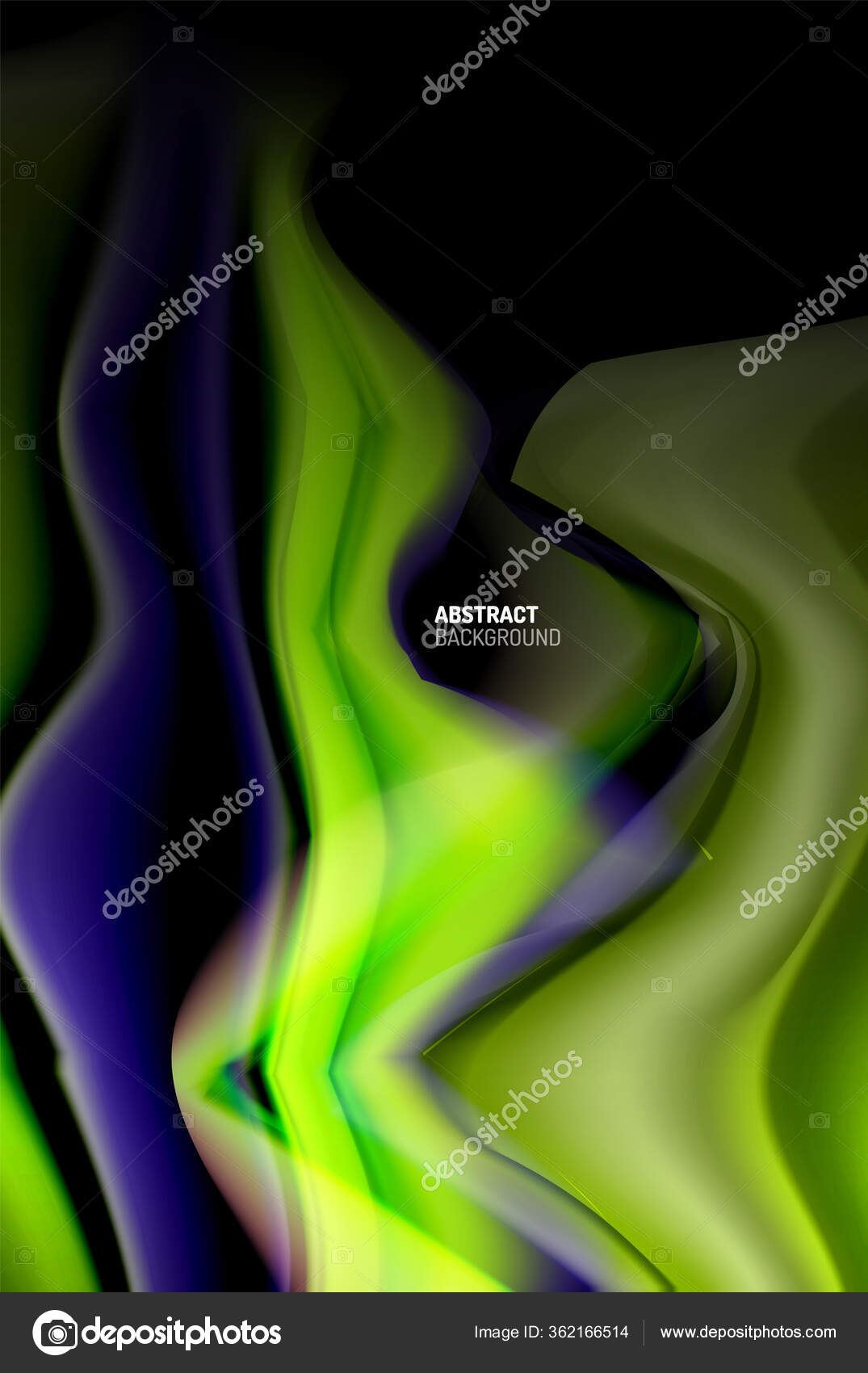 Liquid gradients abstract background, color wave pattern poster design ...