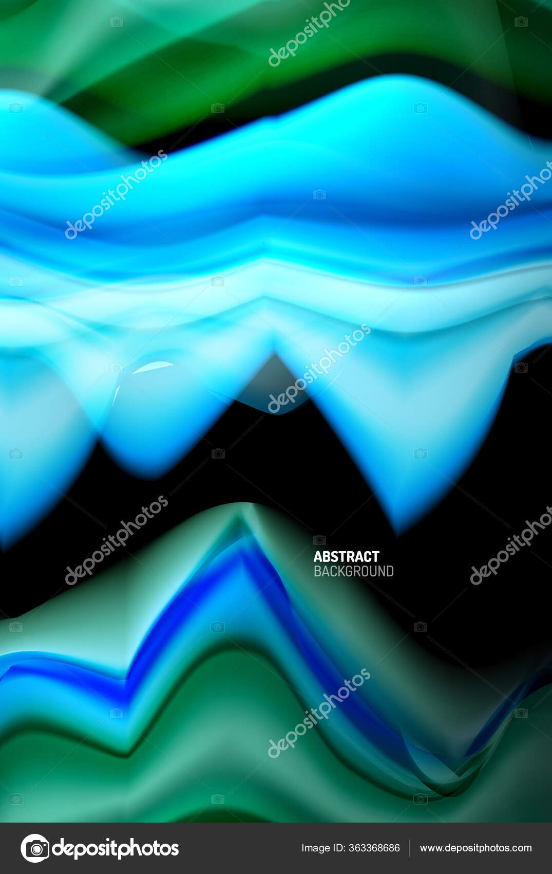 Liquid gradients abstract background, color wave pattern poster design ...