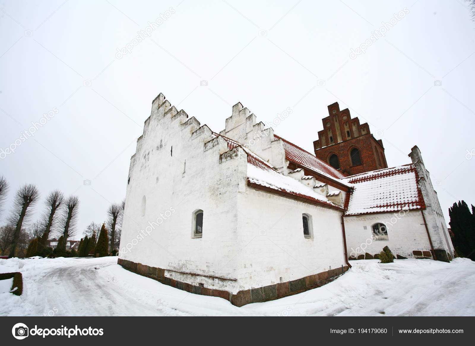 Beautiful Church Helsinge Denmark Spring — Stock Photo © jeancliclac ...
