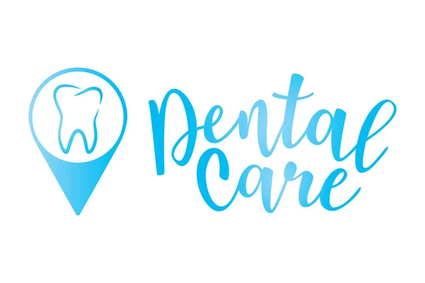 Dental Care Lettering Calligraphy Inscription Handwriting Word Tooth ...