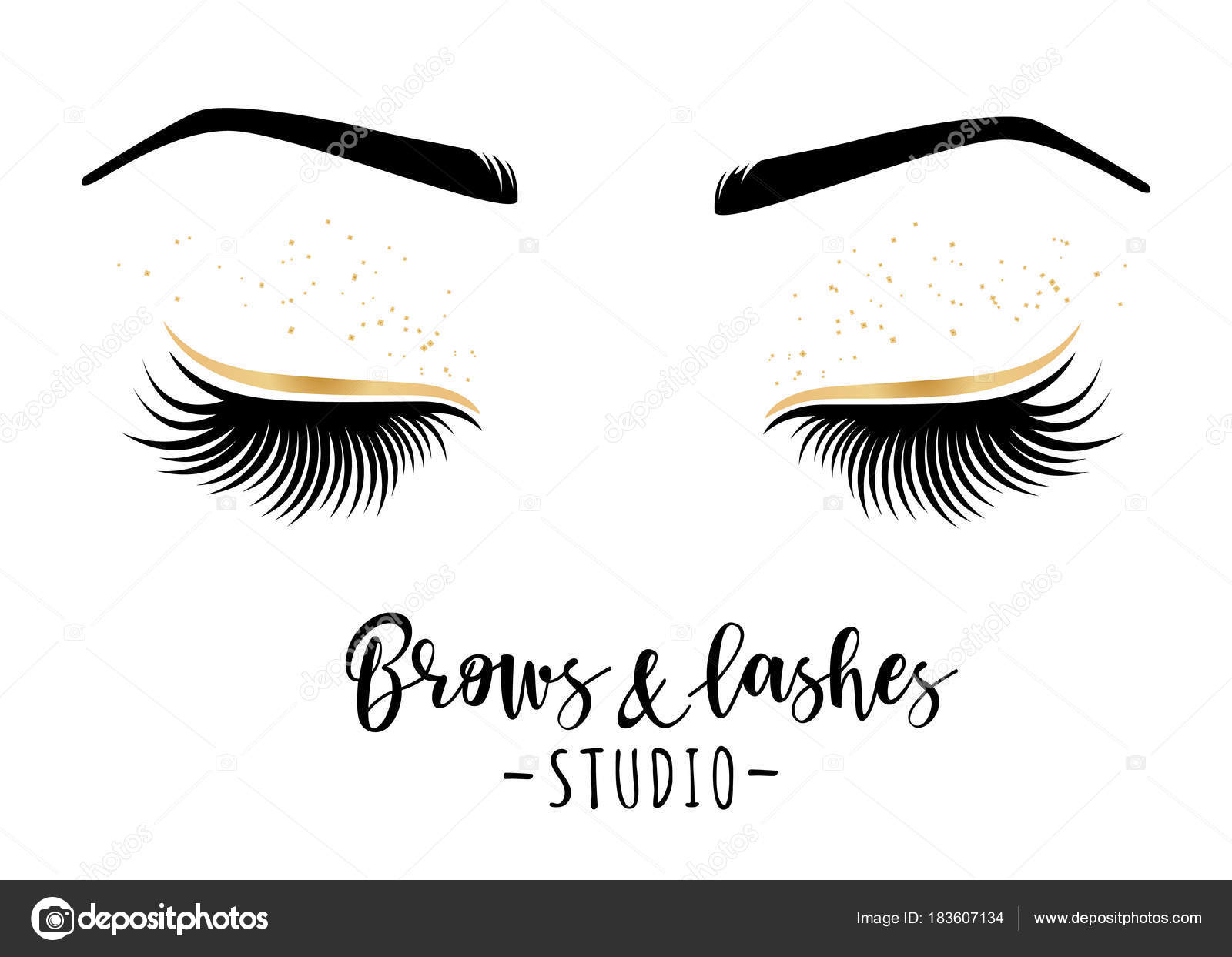 Brows and lashes studio Stock Vector Image by ©Volchonok #183607134