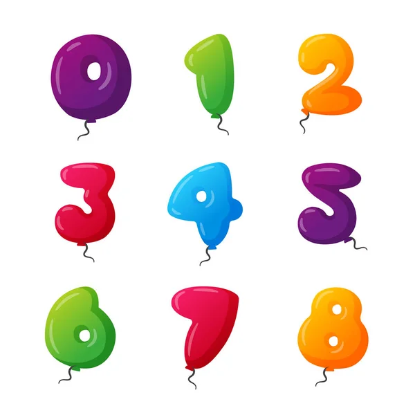 Balloon numbers Vector Art Stock Images | Depositphotos