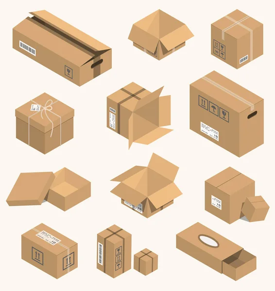 Moving box vector Vector Art Stock Images | Depositphotos