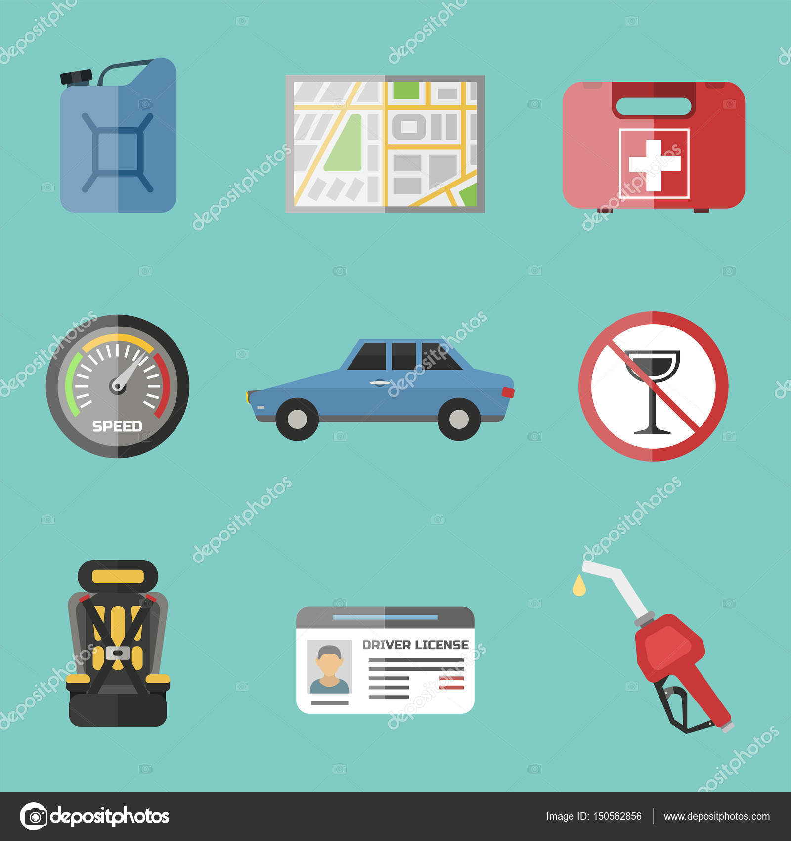Auto transport motorist icon symbol vehicle equipment service car ...