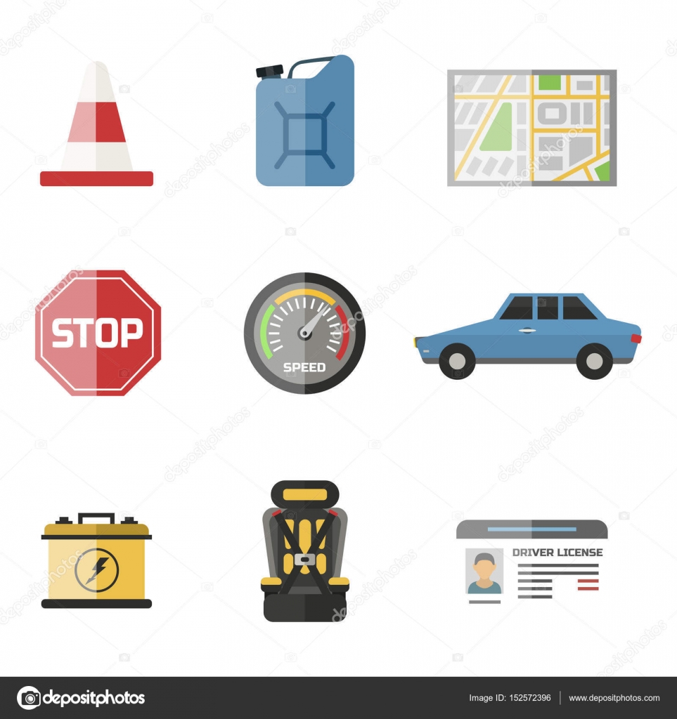 Auto transport motorist icon symbol vehicle equipment service car ...