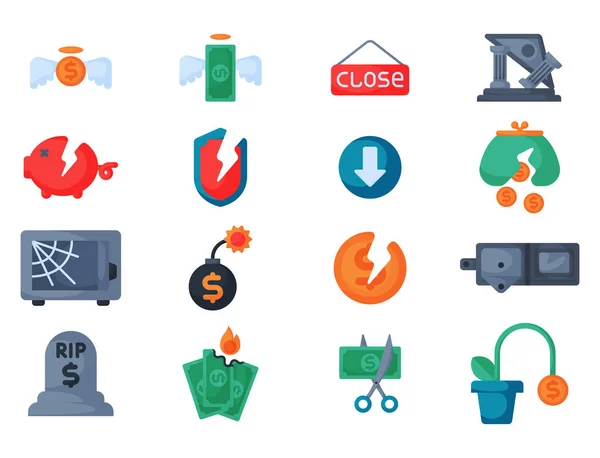 Crisis symbols concept problem economy banking business finance design ...