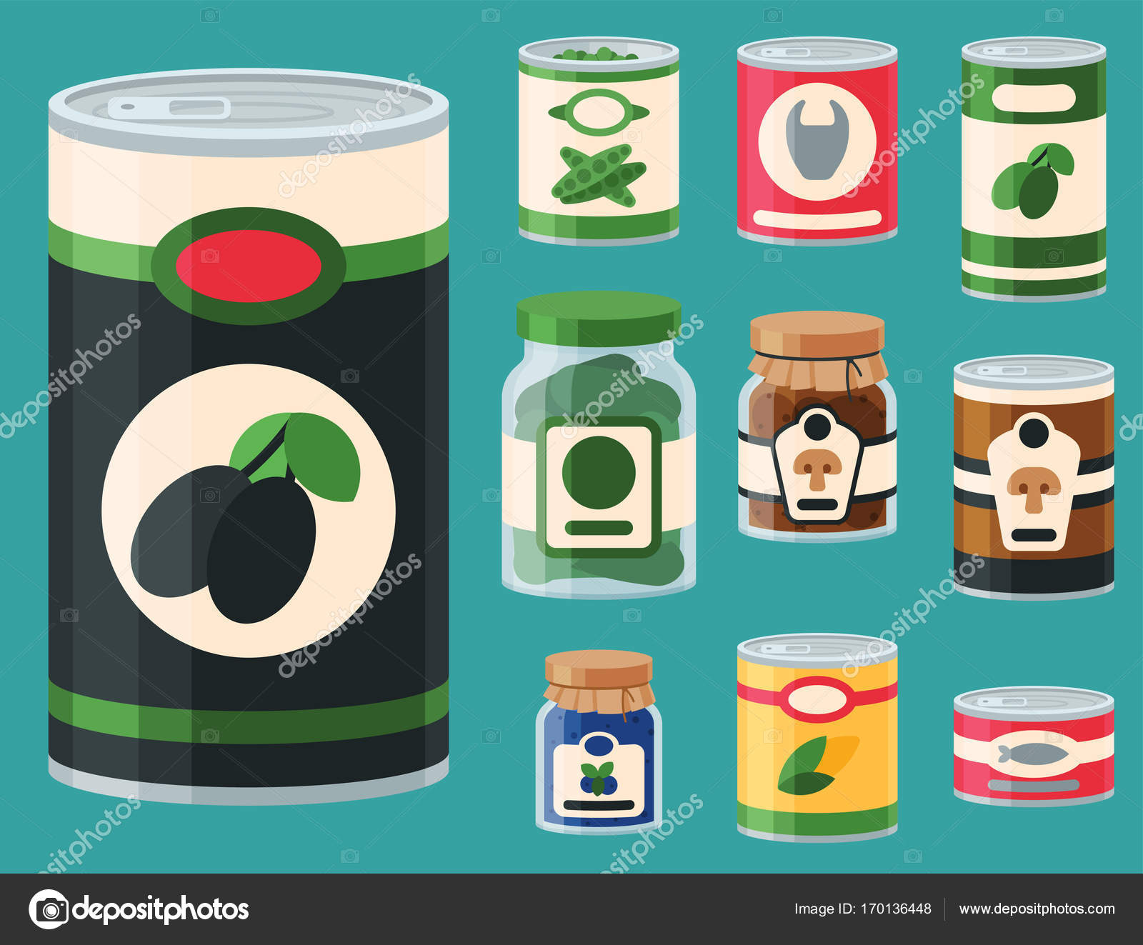 Canned Goods Vector