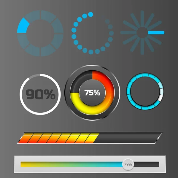 Progress loading bar indicators download progress ui-ux web interface ... Progress loading bar indicators download progress ui-ux web interface ...
