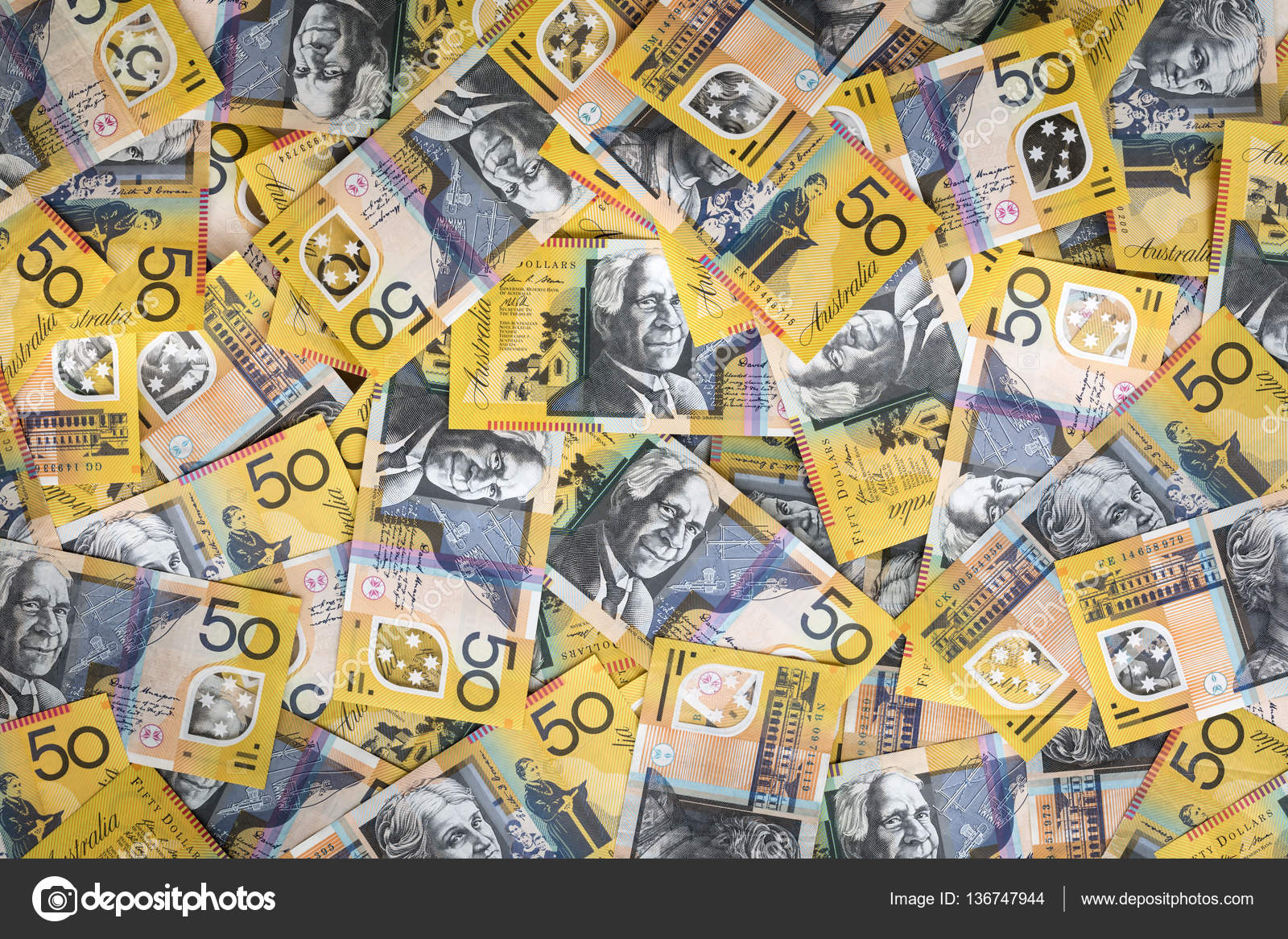 Australian Money Background Extra Large — Stock Photo © robynmac #136747944