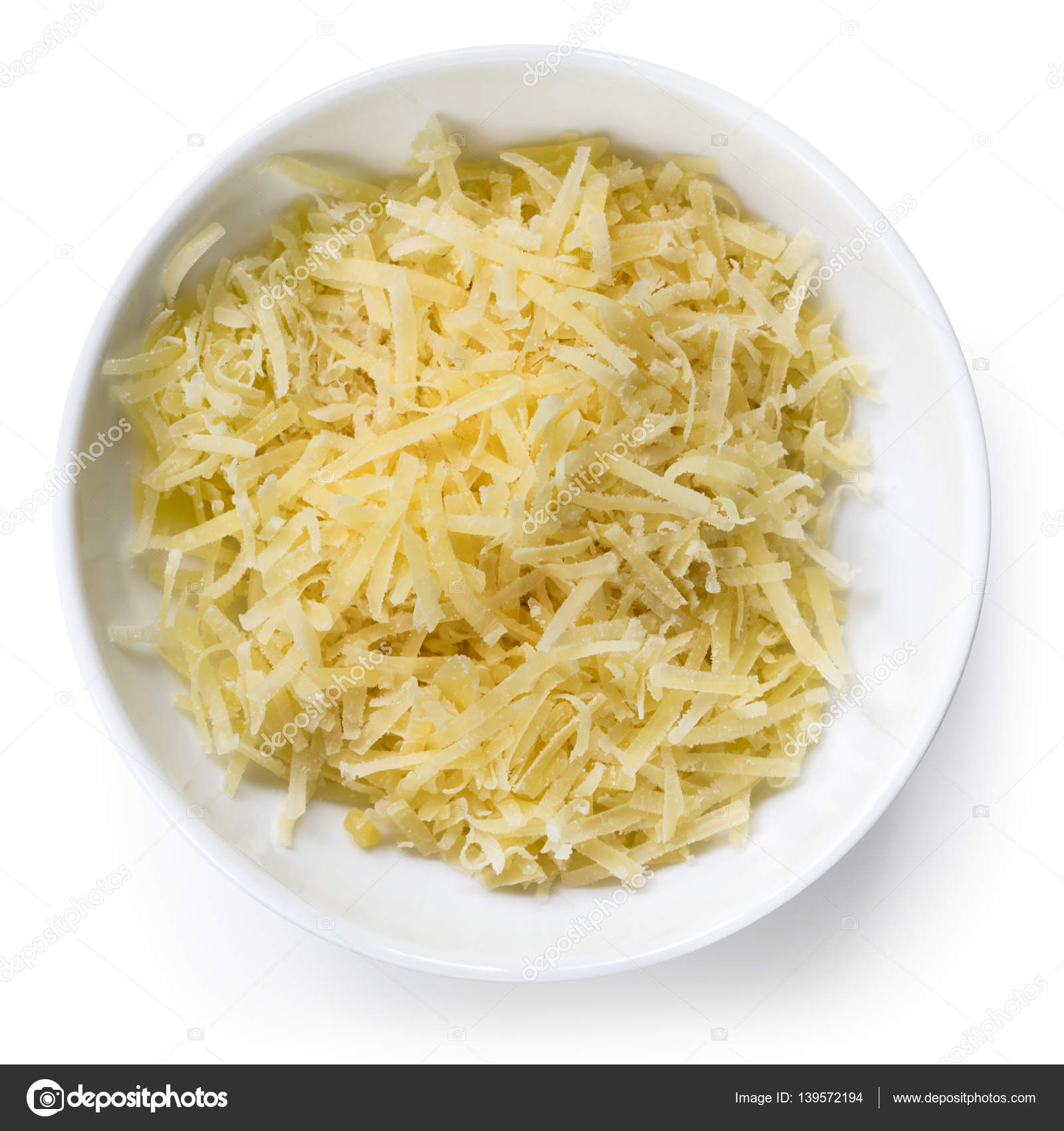 Grated Parmesan Cheese Top View Isolated Stock Photo by ©robynmac 139572194
