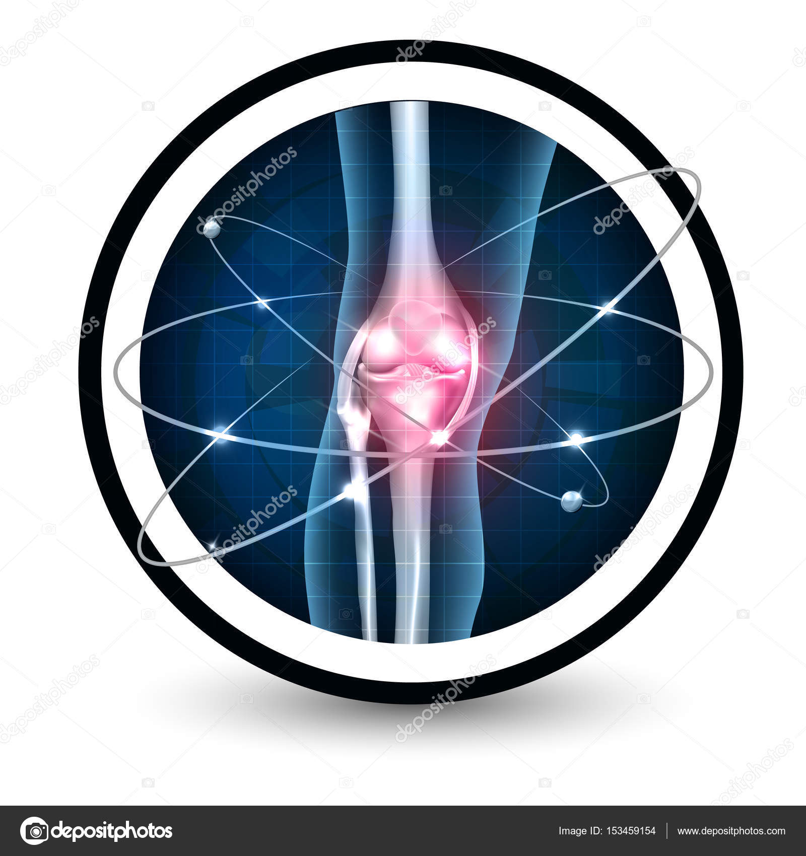 Joint care health icon Stock Vector by ©megija 153459154