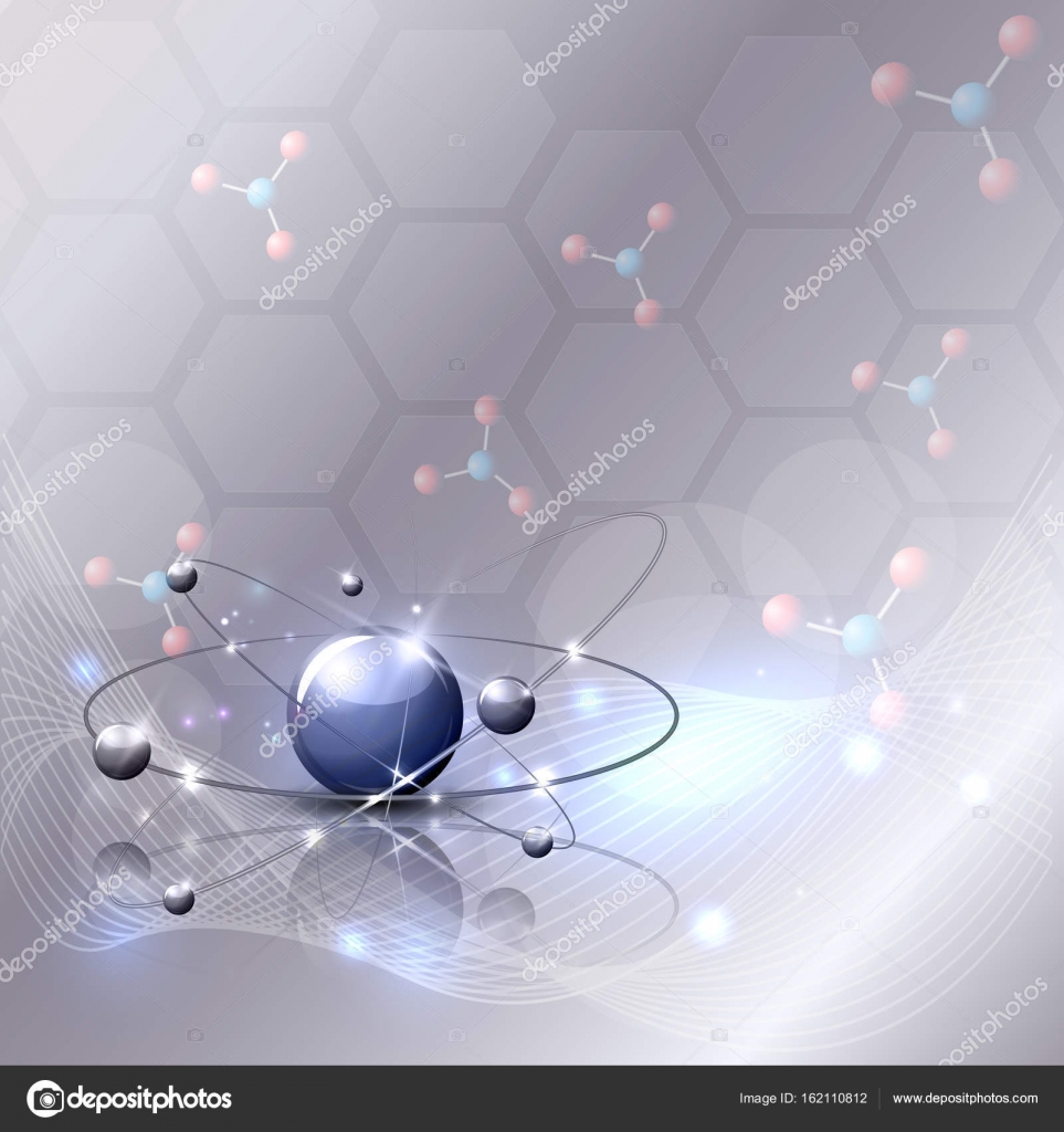 Abstract science background with wave and glow Stock Vector by ©megija ...