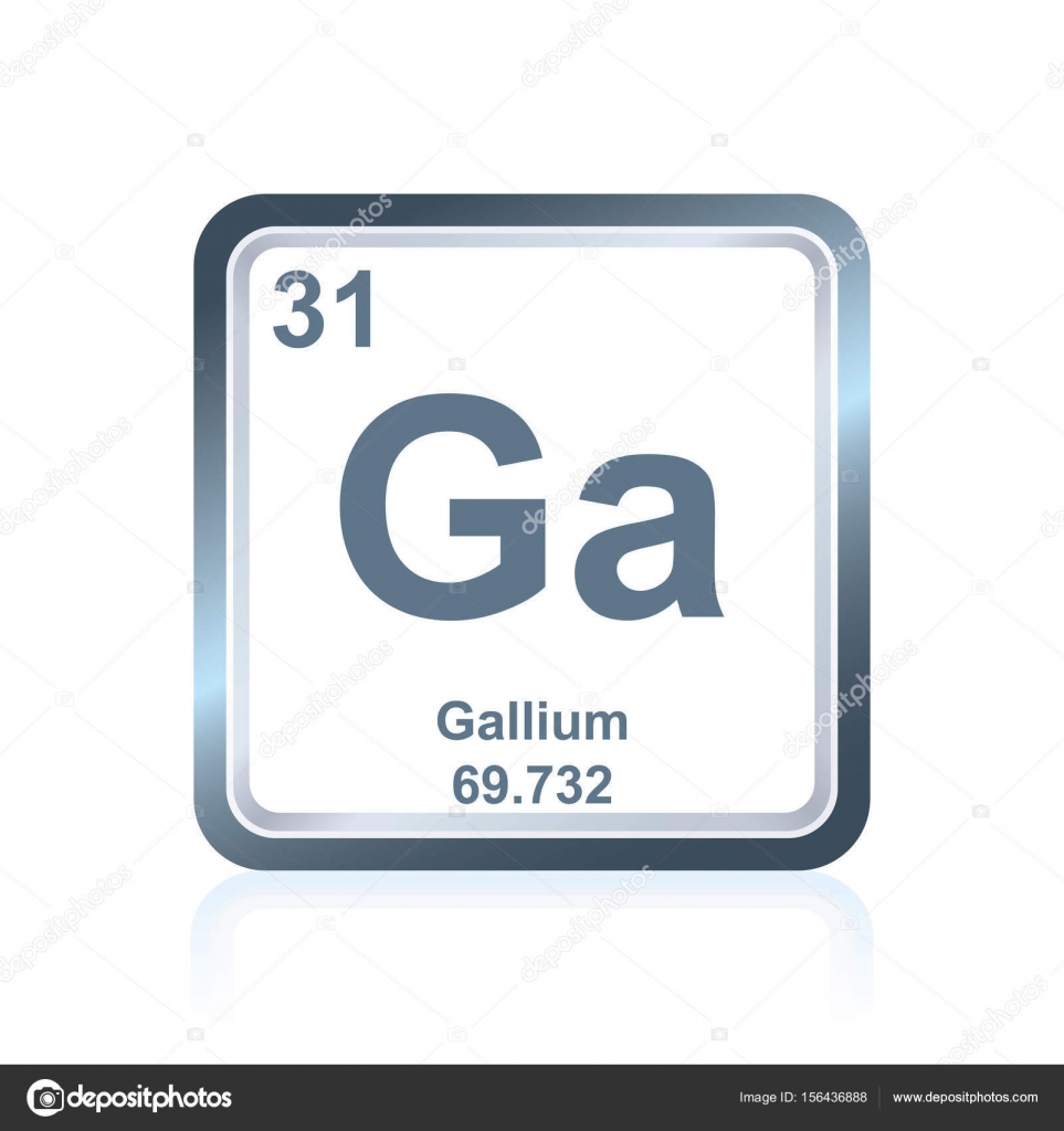 Chemical element gallium from the Periodic Table Stock Vector by ...