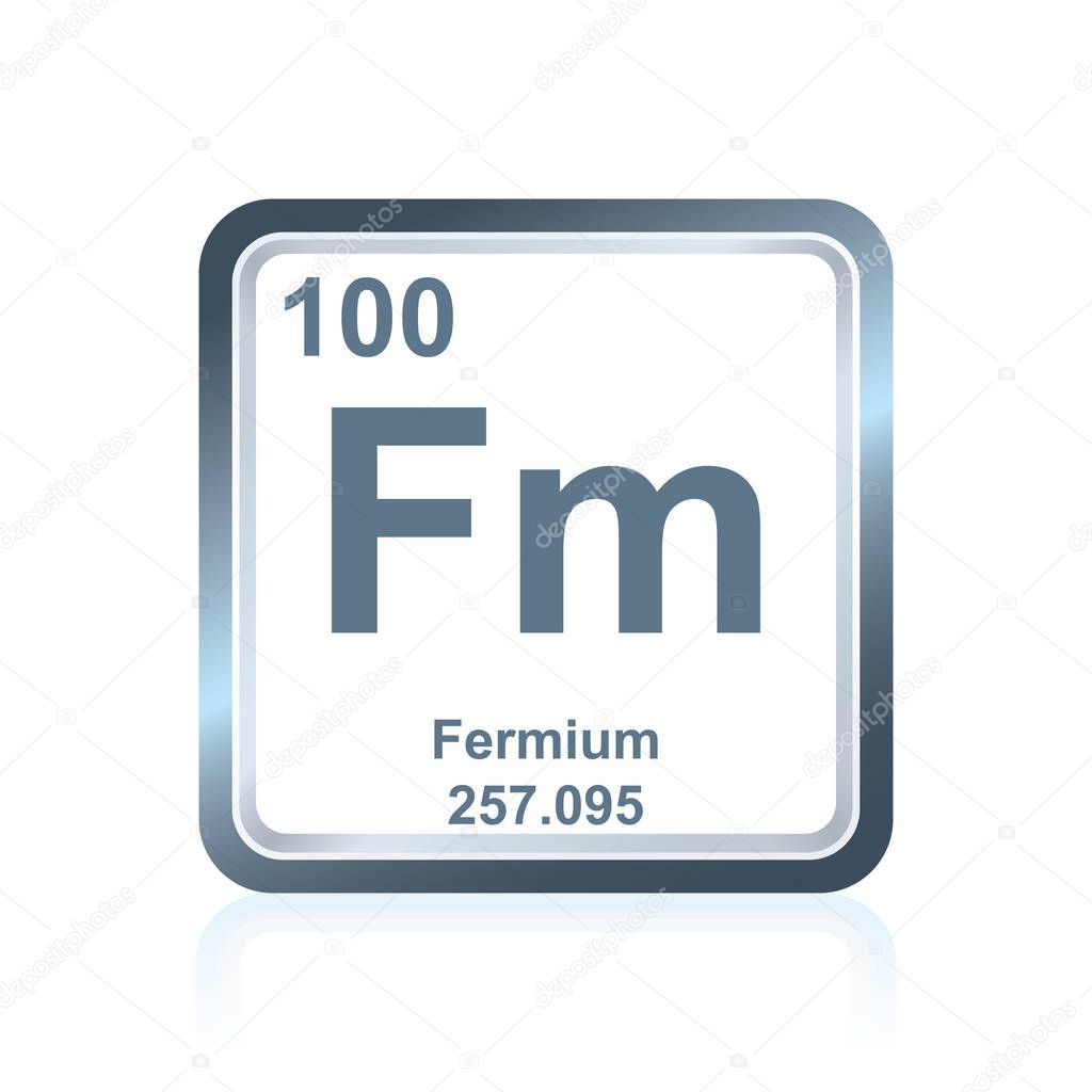 Elemento químico fermio de la tabla periódica 2022
