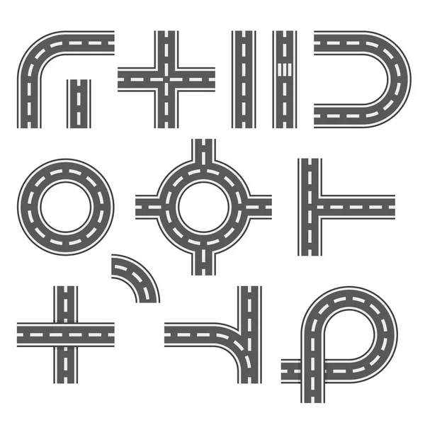 Create Your Own Road Map Street Road Crossroads Footpaths Vector Stock ...